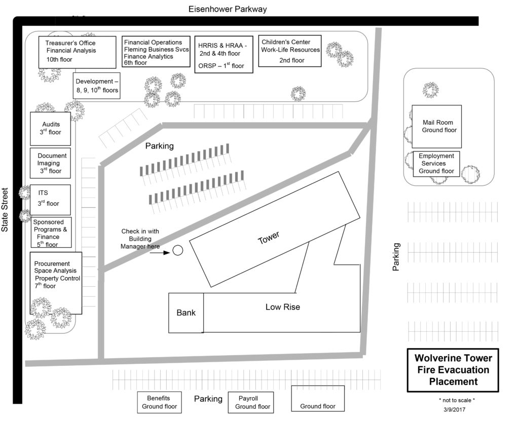 Emergency Evacuation Map – Wolverine Tower